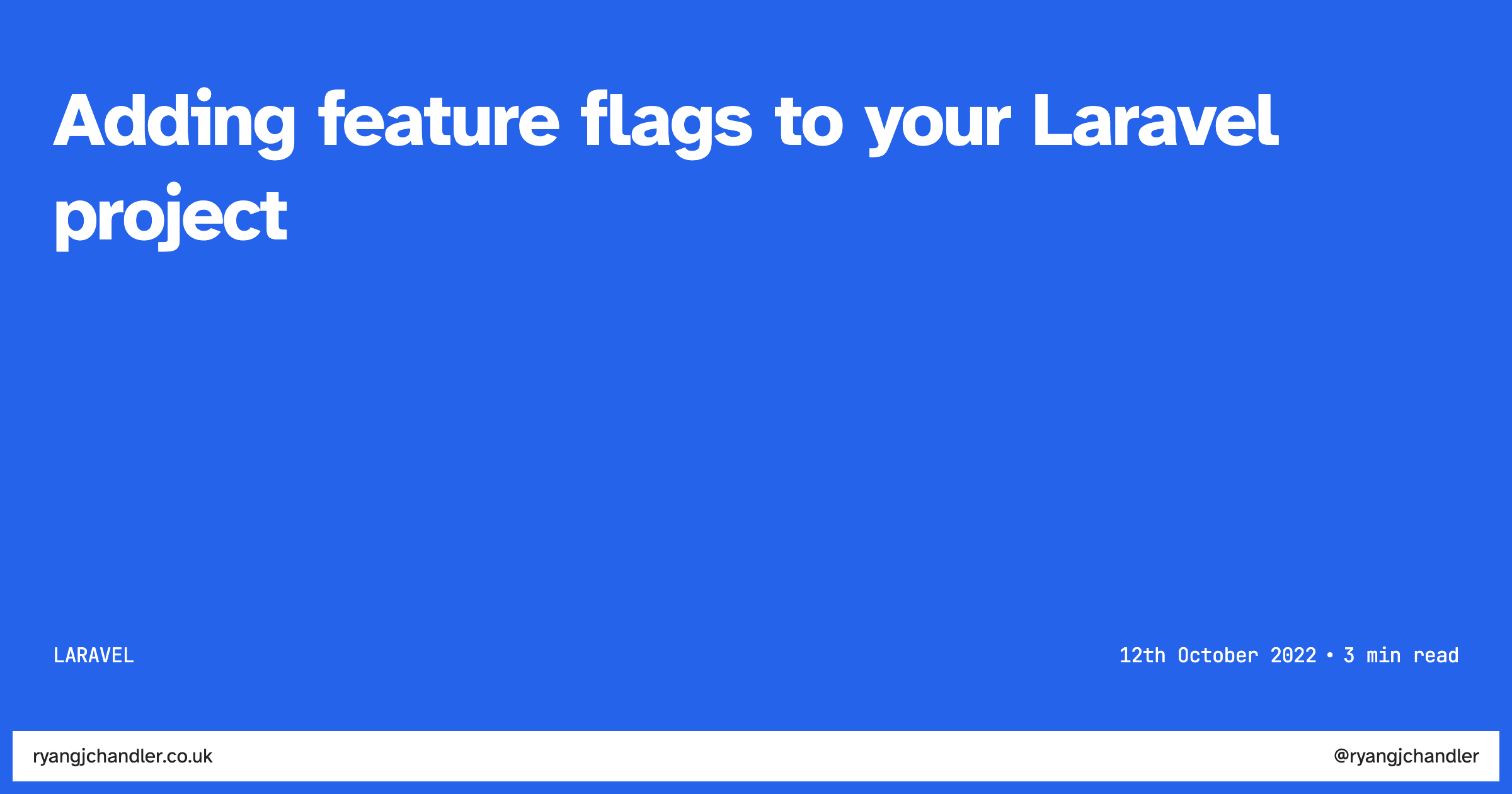 Adding feature flags to your Laravel project Adding feature flags to your Laravel project