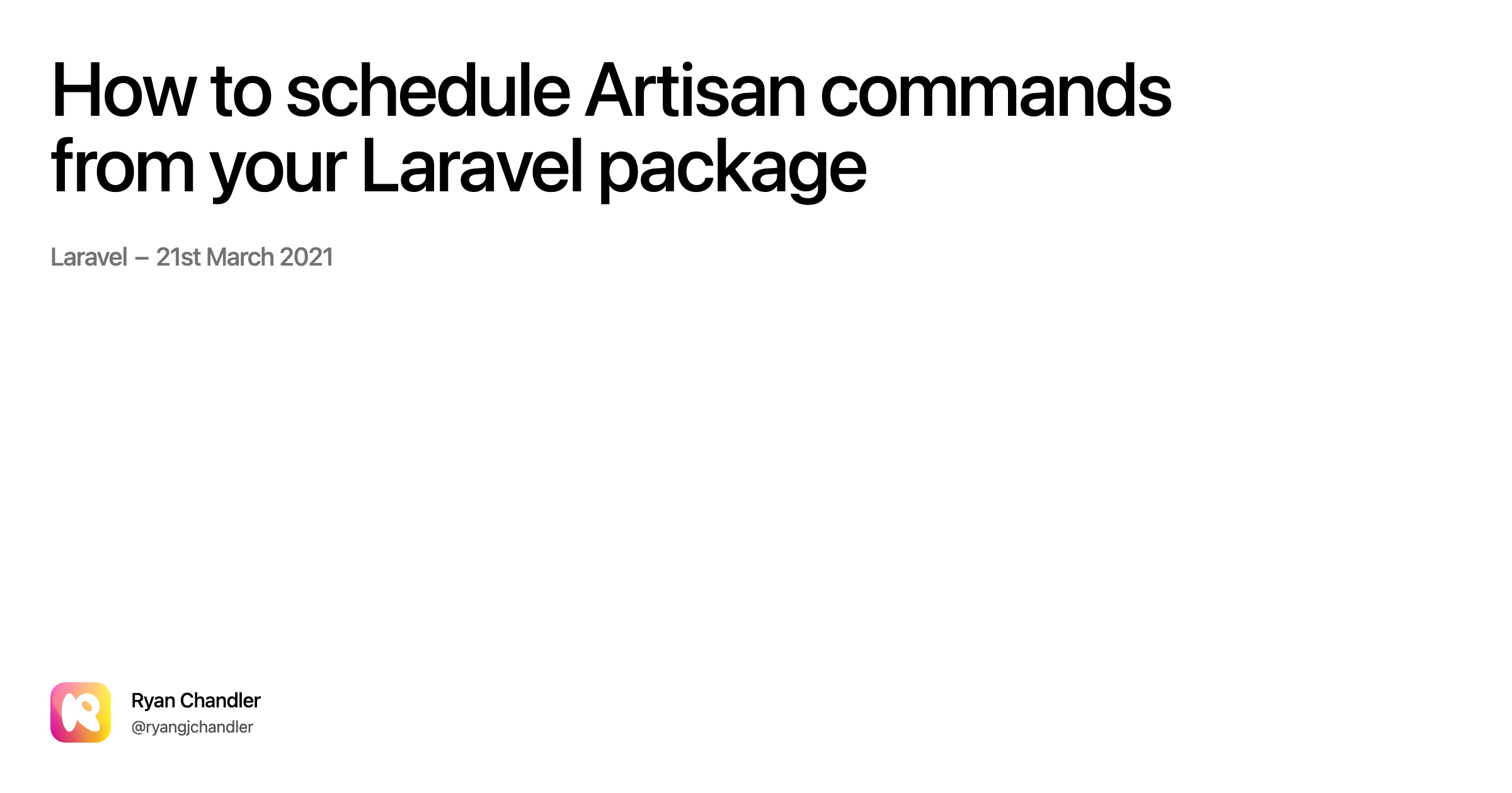 How to schedule Artisan commands from your Laravel package